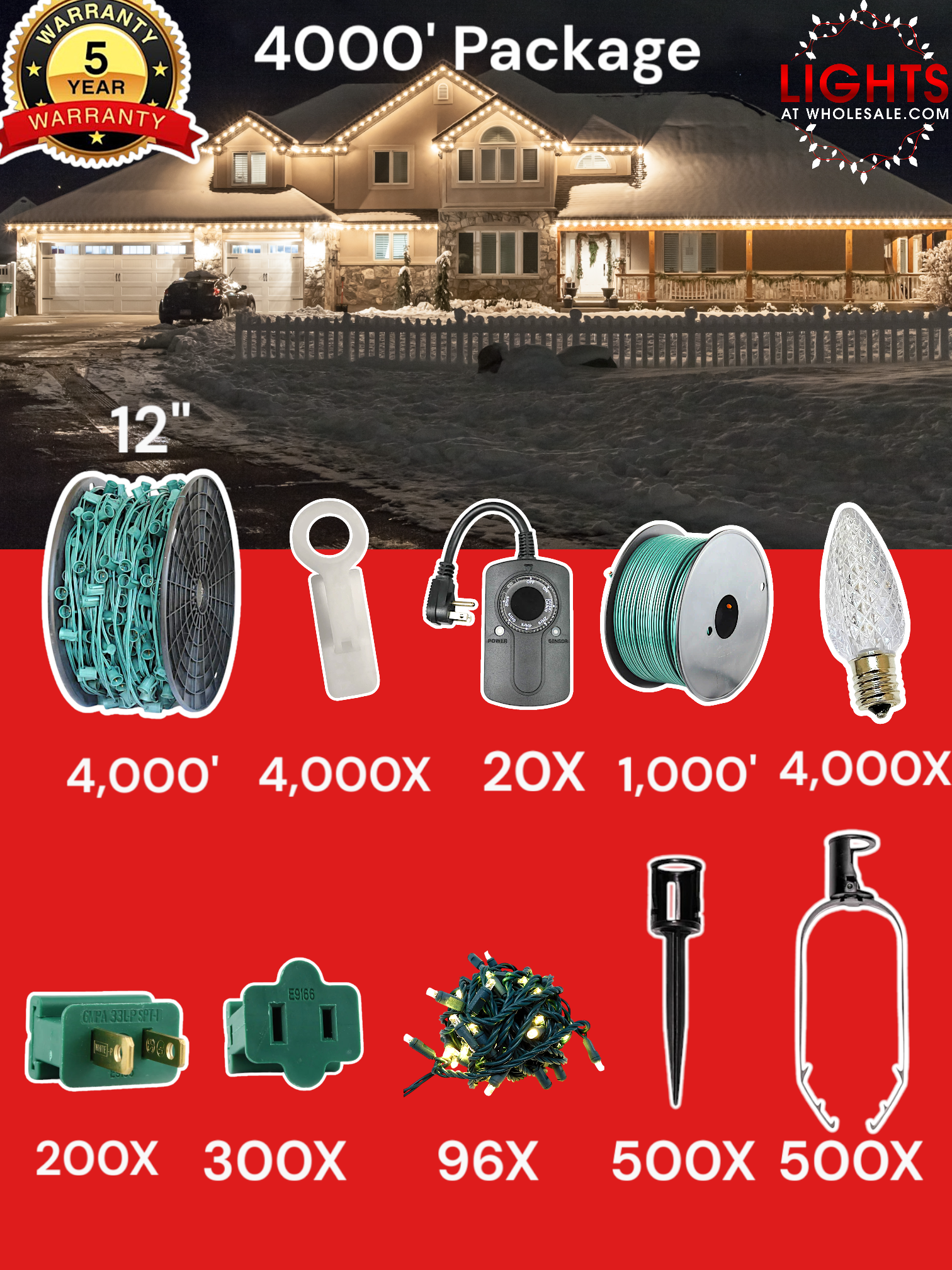 4000' Christmas Light Contractor Starter Kit