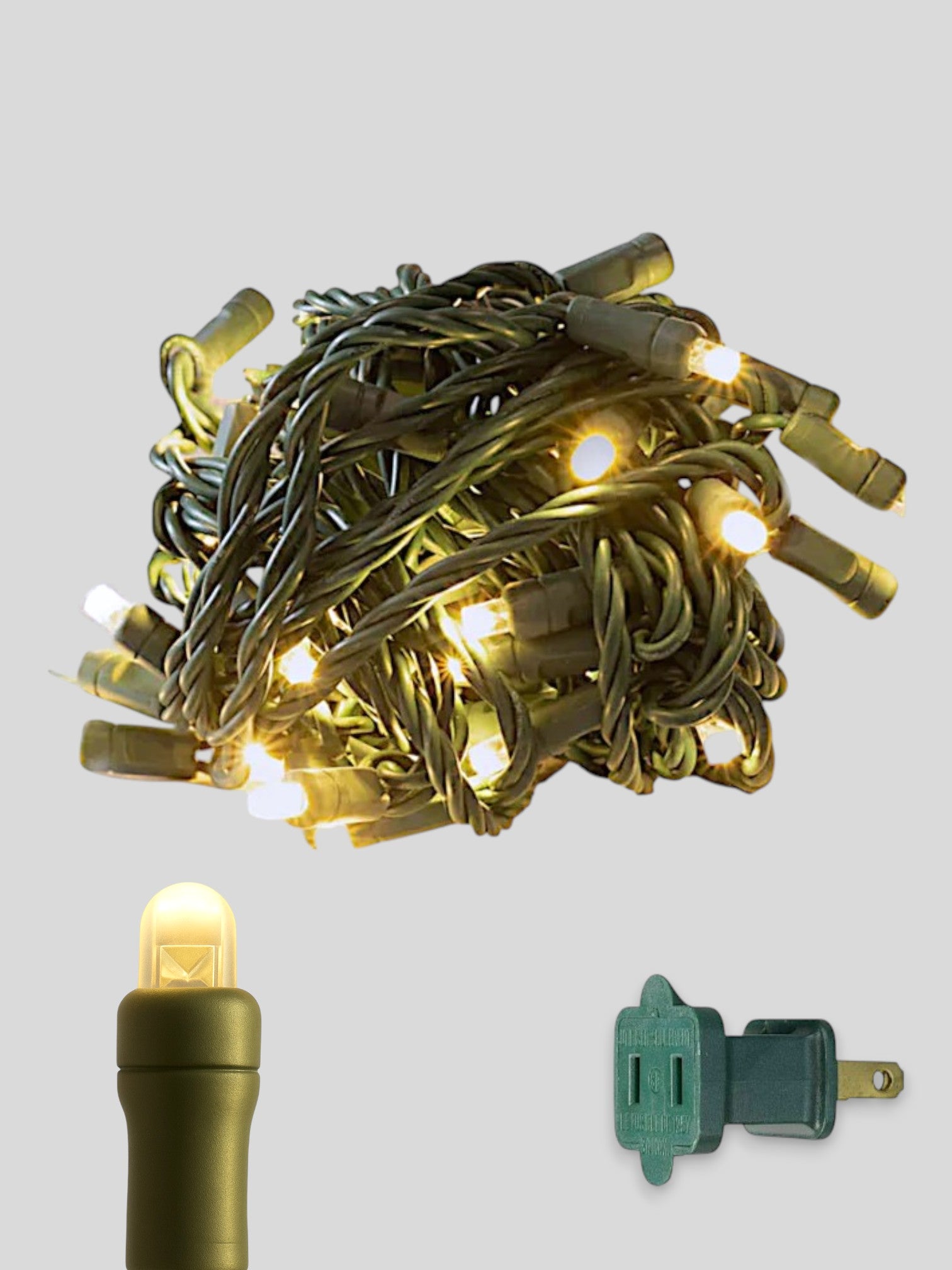 50L 6" Spacing Convex LED Mini Christmas Light (Ball)