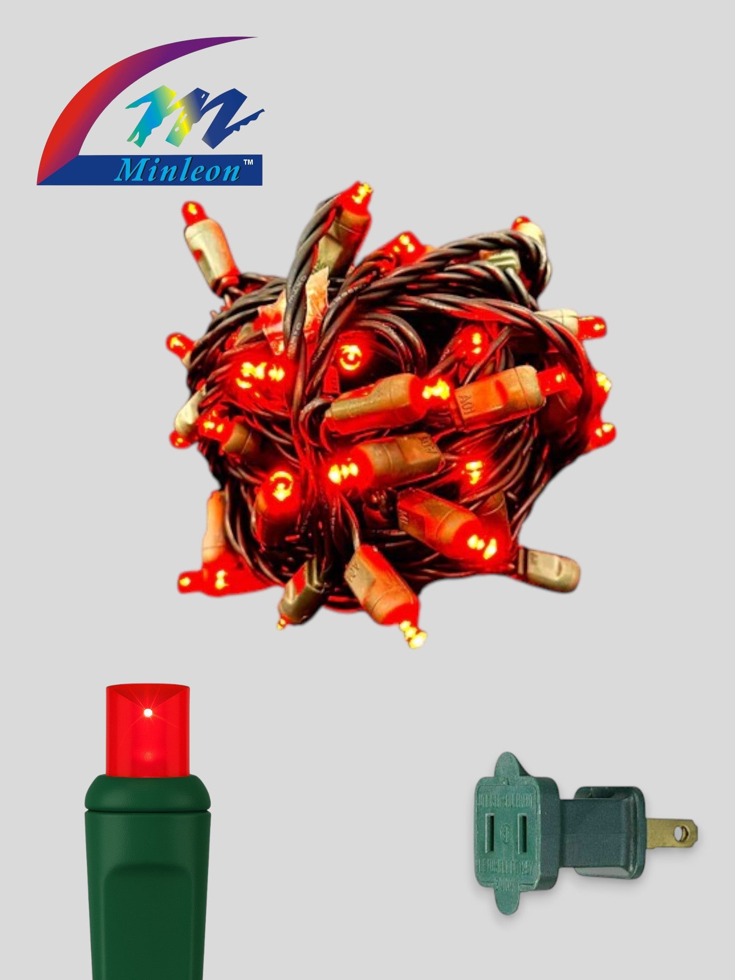 Minleon 50L 6" Spacing Concave LED Mini Lights(Ball)